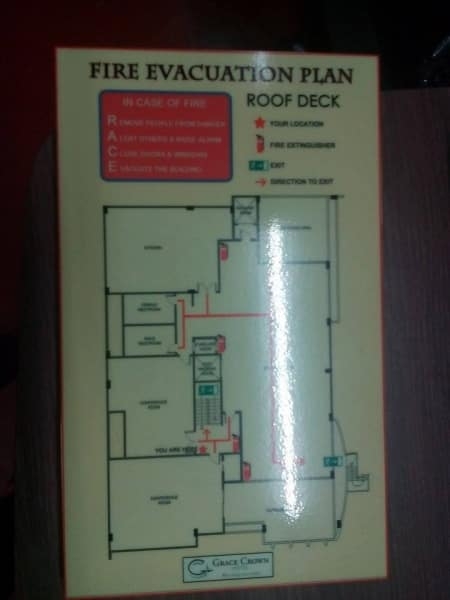Evacuation Map and Evacuation Plan | M&G Global Ads