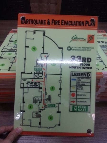Evacuation Map and Evacuation Plan | M&G Global Ads