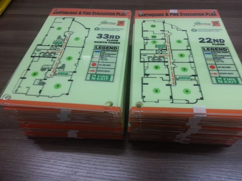 Evacuation Map and Evacuation Plan | M&G Global Ads