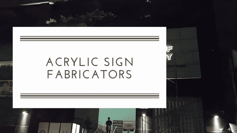Acrylic sign fabricators | M&G Global Ads